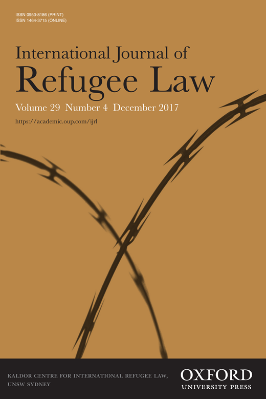 Forced Migration Current Awareness: New Issue of IJRL Forced Migration Current Awareness: New Issue of IJRL