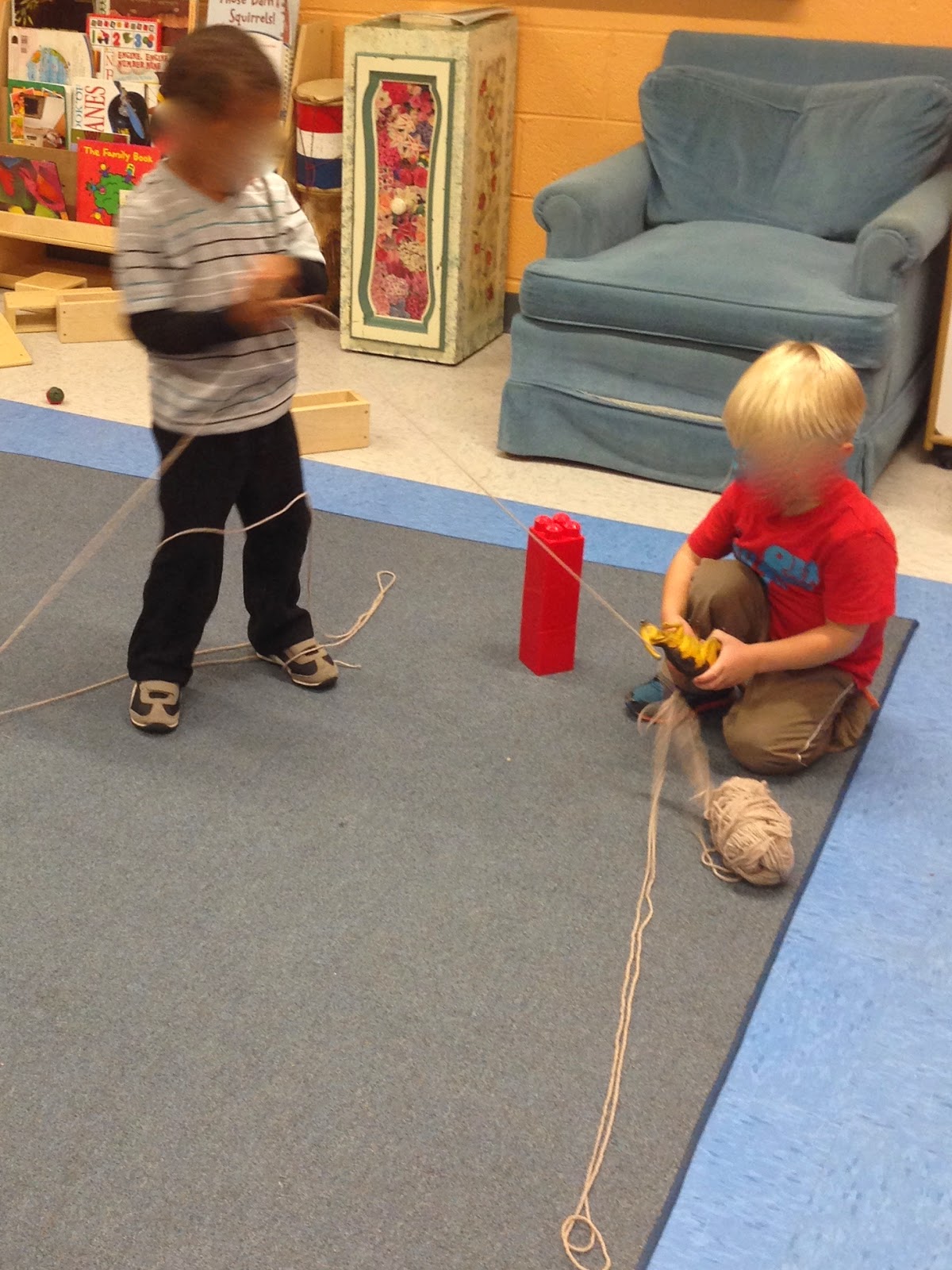 Pondering Preschool: What can we do with yarn?