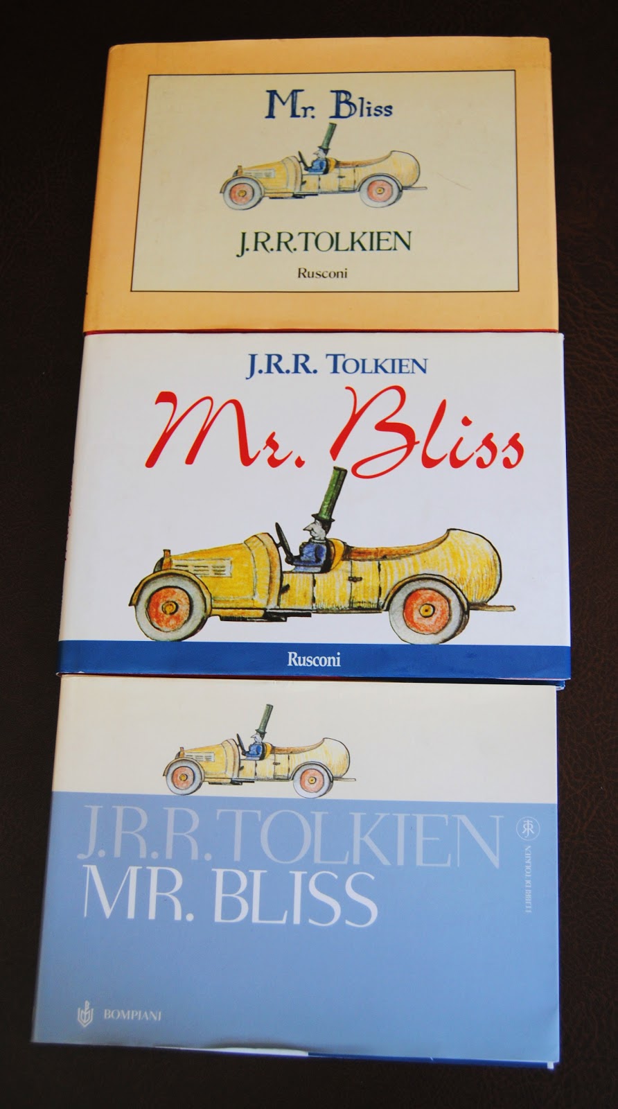 Tolkien collection: Le edizioni italiane di Mr. Bliss... e non solo