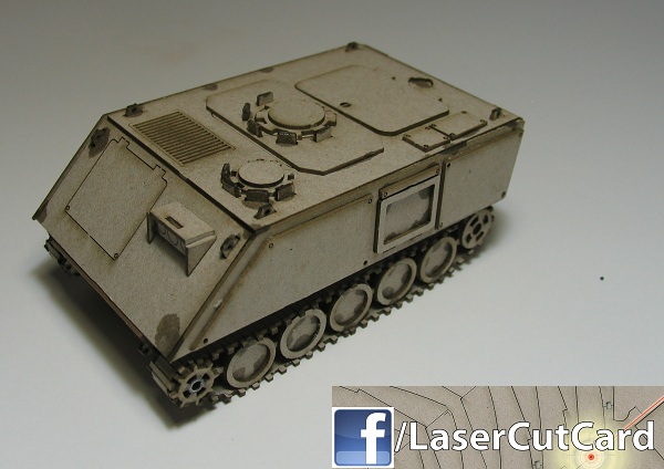 Leave no mini unpainted: Cardboard tank - M113 APC