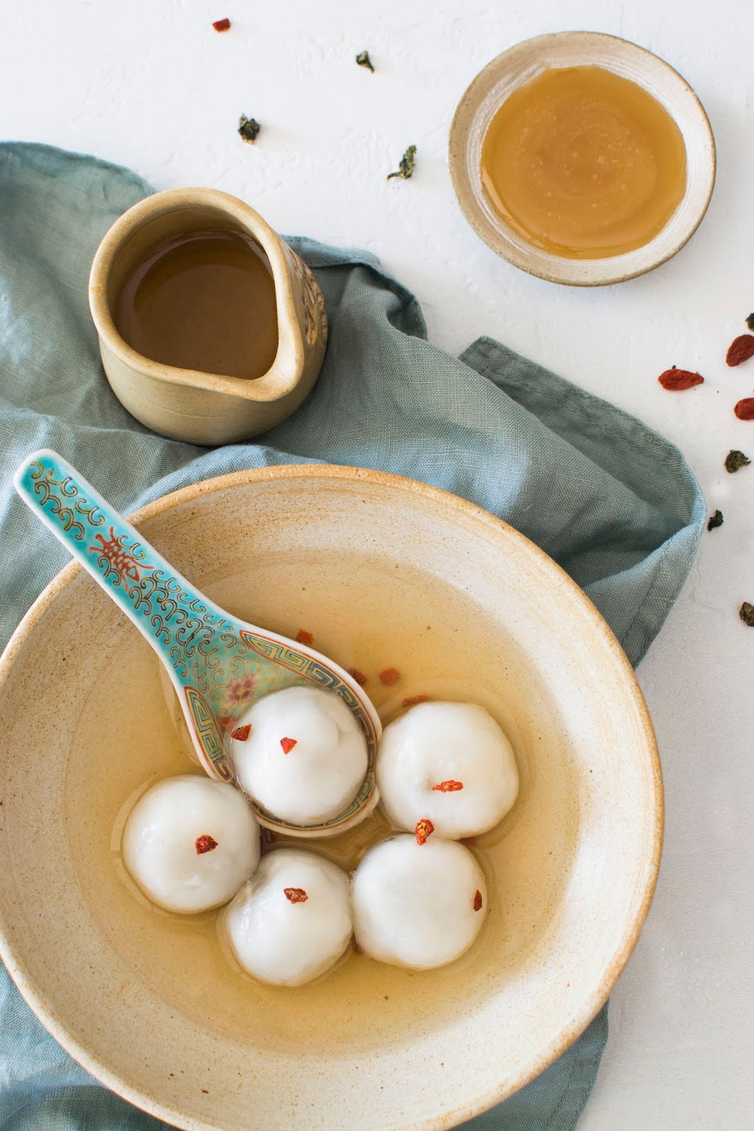 Recettes d'une Chinoise: Wu long cha tang yuan 烏龍茶湯圆