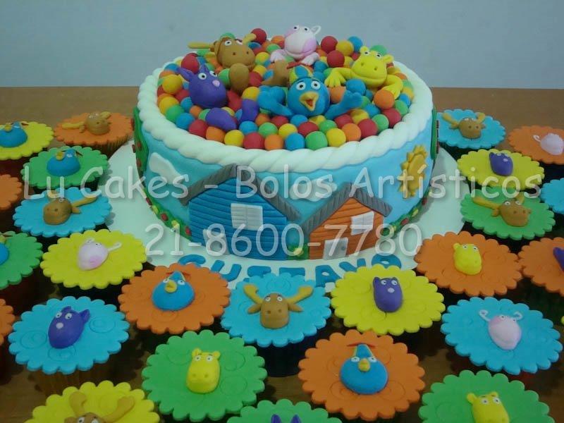 Lu Cakes - Bolos Artísticos: Bolo e Cupcakes Backyardigans