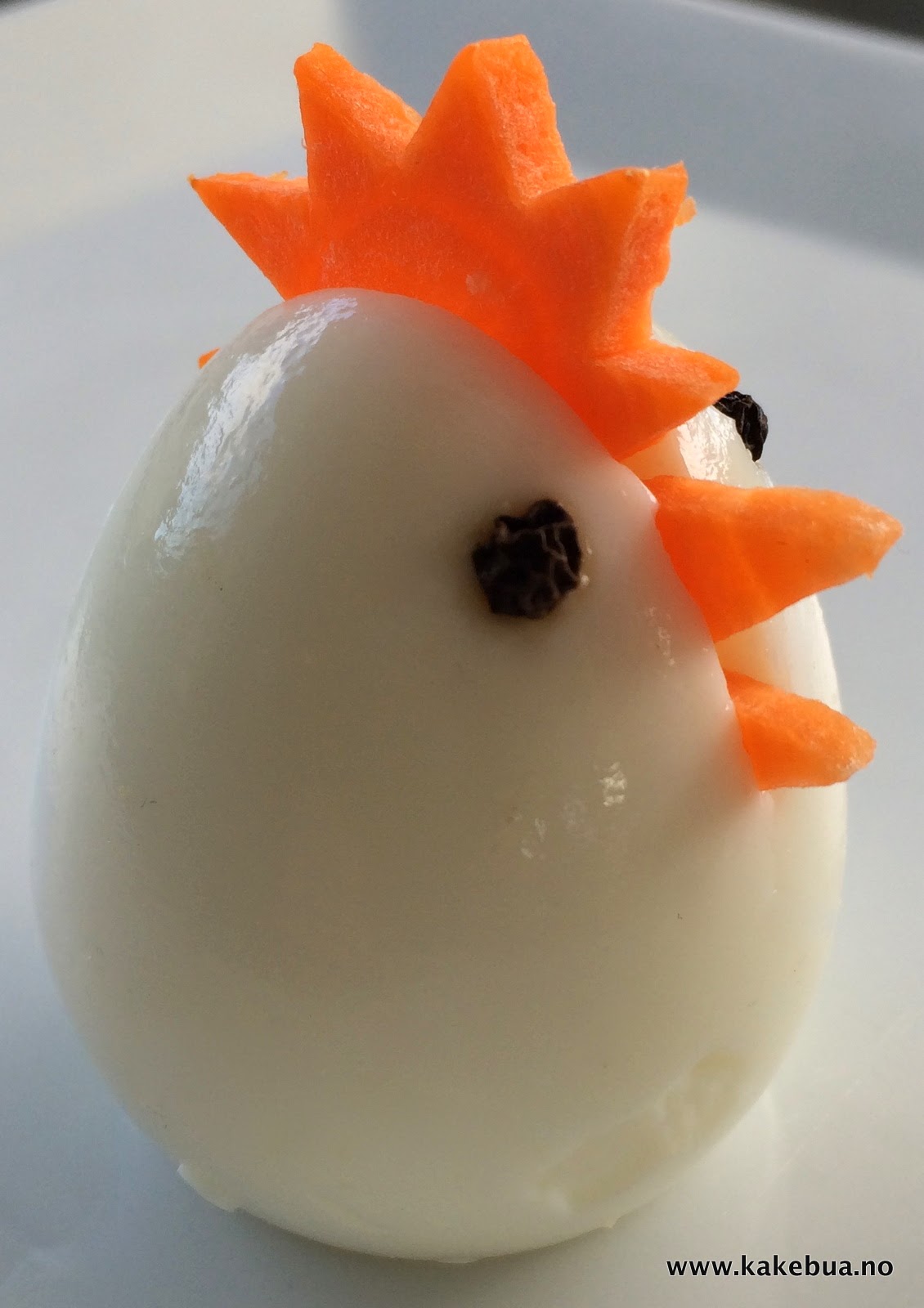 Kakebua's blogg: Påskekylling av egg