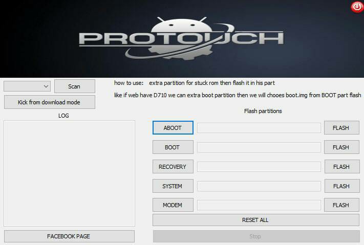 Pro.Touch.Samsung. Flash.Tool - XDA150