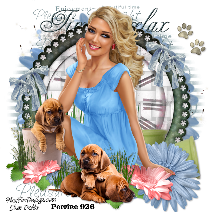 Délire2scrap Tutorials: FTU - Time Relax With My Dogs