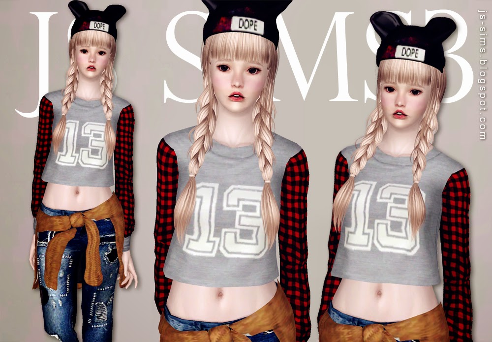 Long Sleeve Crop Top by JS Sims 3 | The sims mod | Download The Sims ...