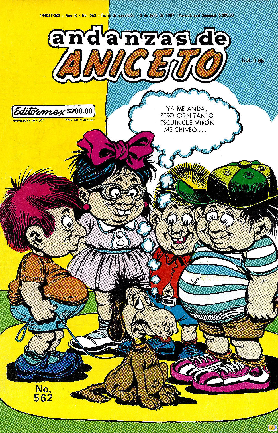 Mexico Comic Sonrisas: Andanzas de Aniceto (561 al 565)