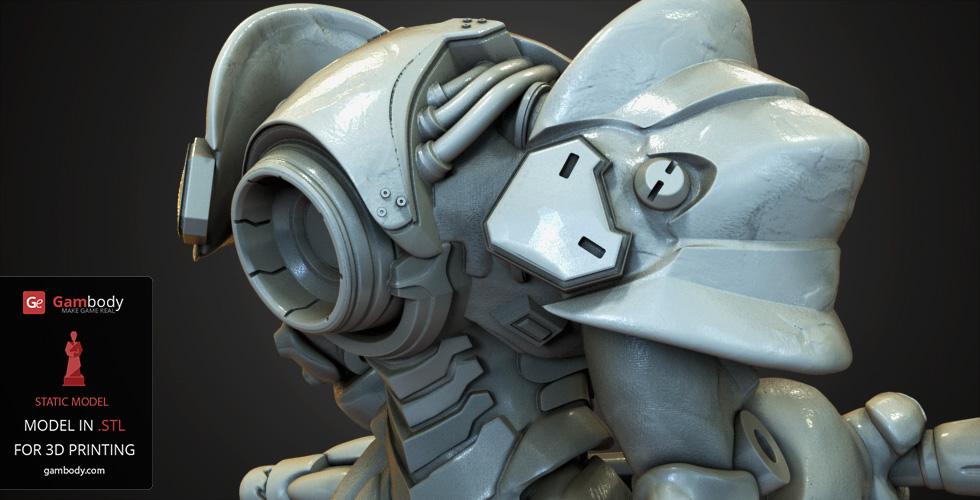 Overwatch - Reinhardt 3D Model | Static Figurine | 3D Printing Designs