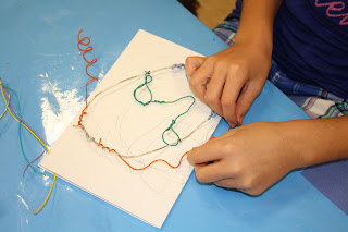 Peace Love & Art Class: Fourth Grade Wire Self-Portraits