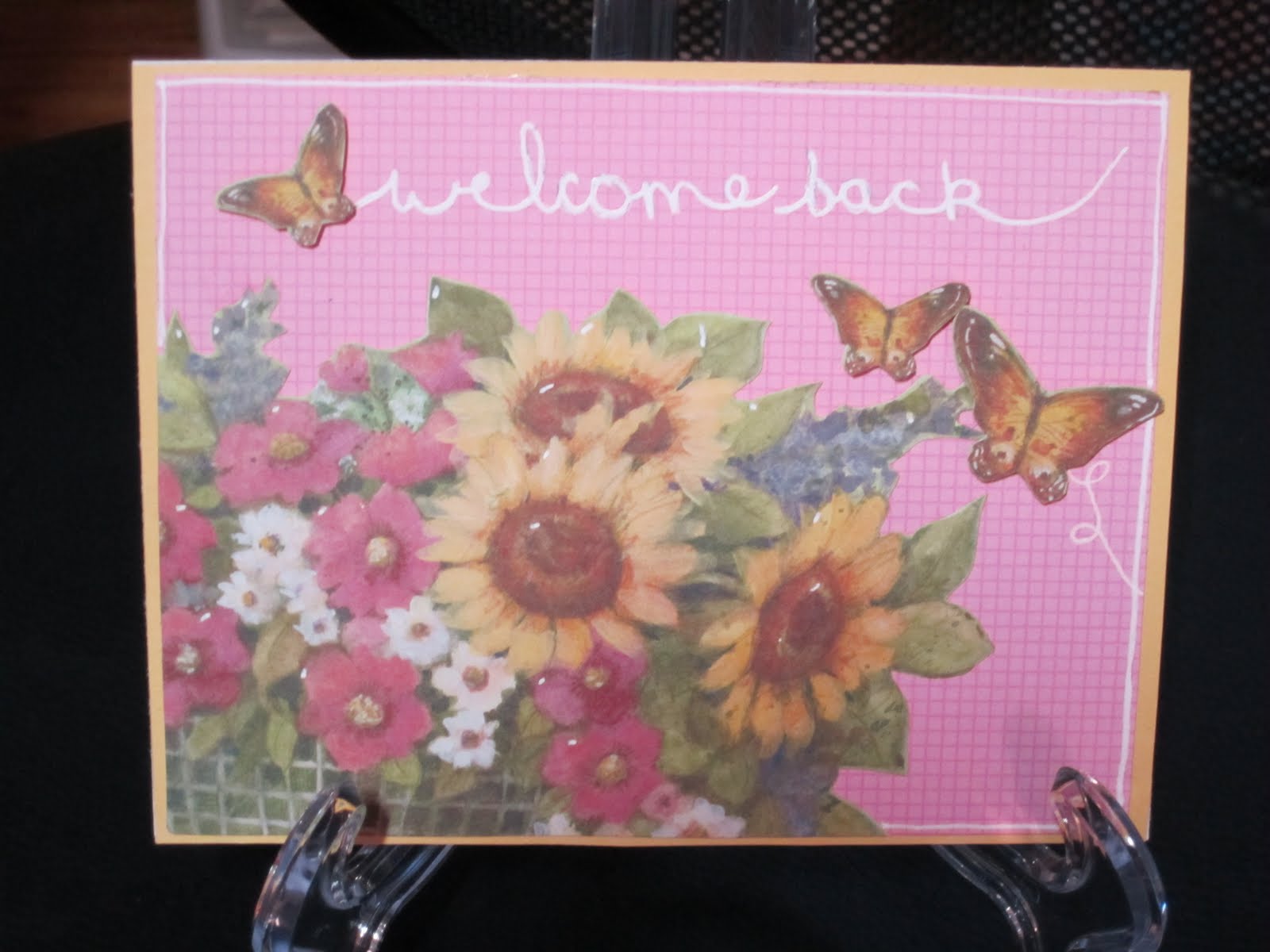 Crazed Crafter: Welcome Back card