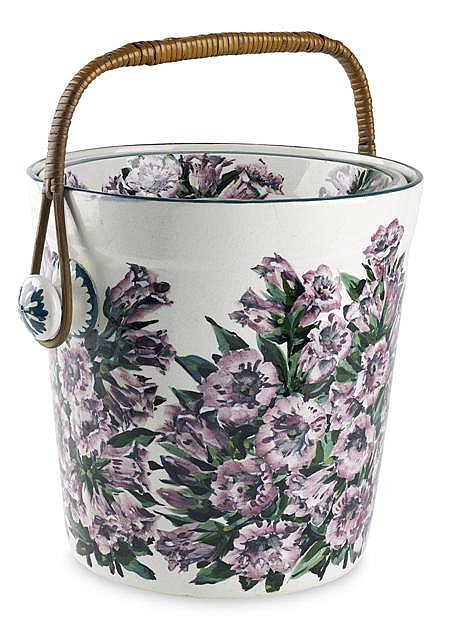 Decorating with Transferware Slop Pails
