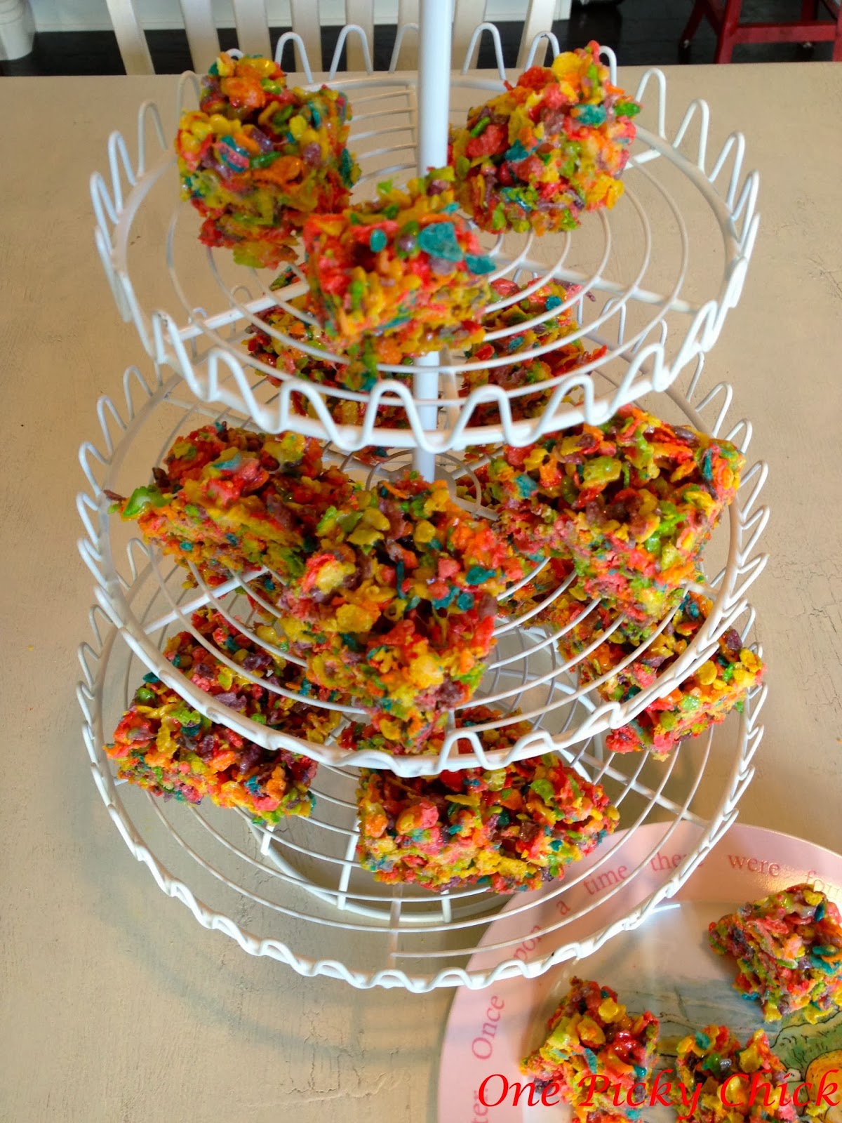 Spring "Rice Krispie" Treats | One Picky Chick