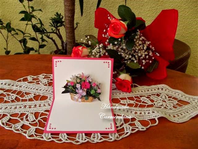 Felicitari handmade (realizate manual): Felicitare 3d