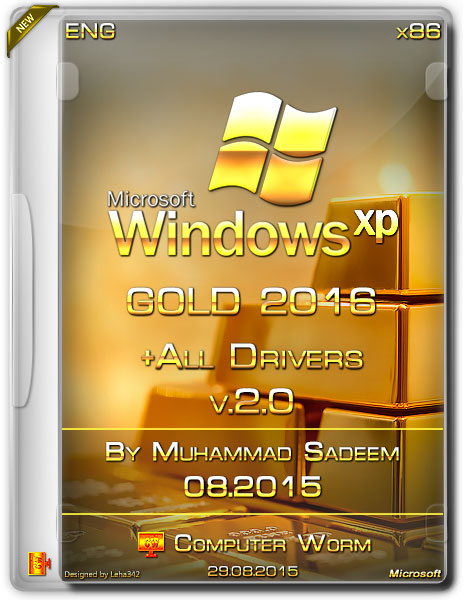 Windows XP Gold Edition SP3 With Drivers 32/64 Bit Free Download