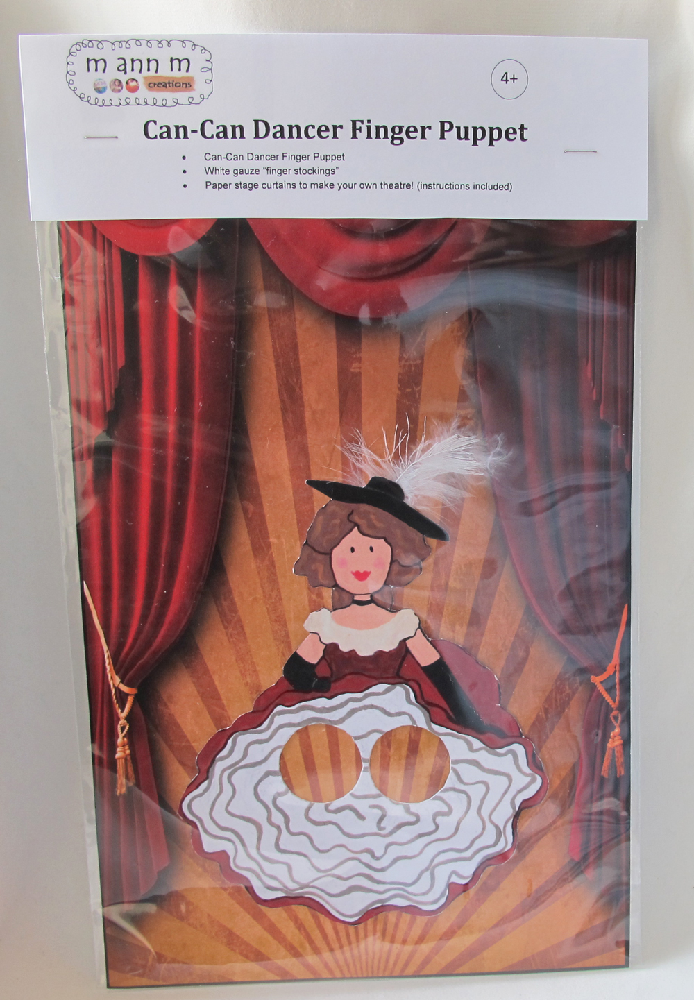 M Ann M: Can-Can Dancer Puppets