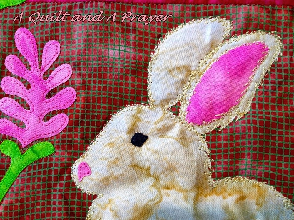 A Quilt and A Prayer: Slow Stitching and an Easter Bunny!!!