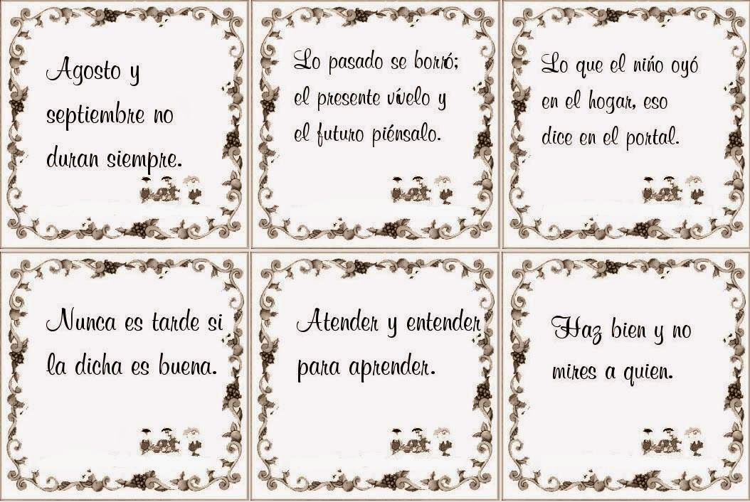 NOSOTROS: las personas: 15 refranes para reflexionar durante el 2015