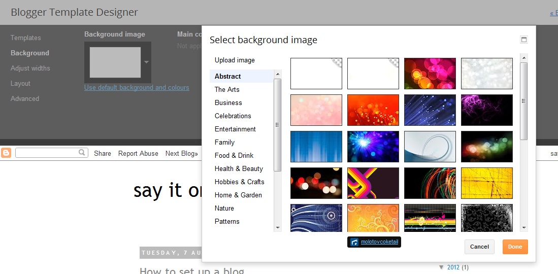 say it on a blog: How to set up a blog