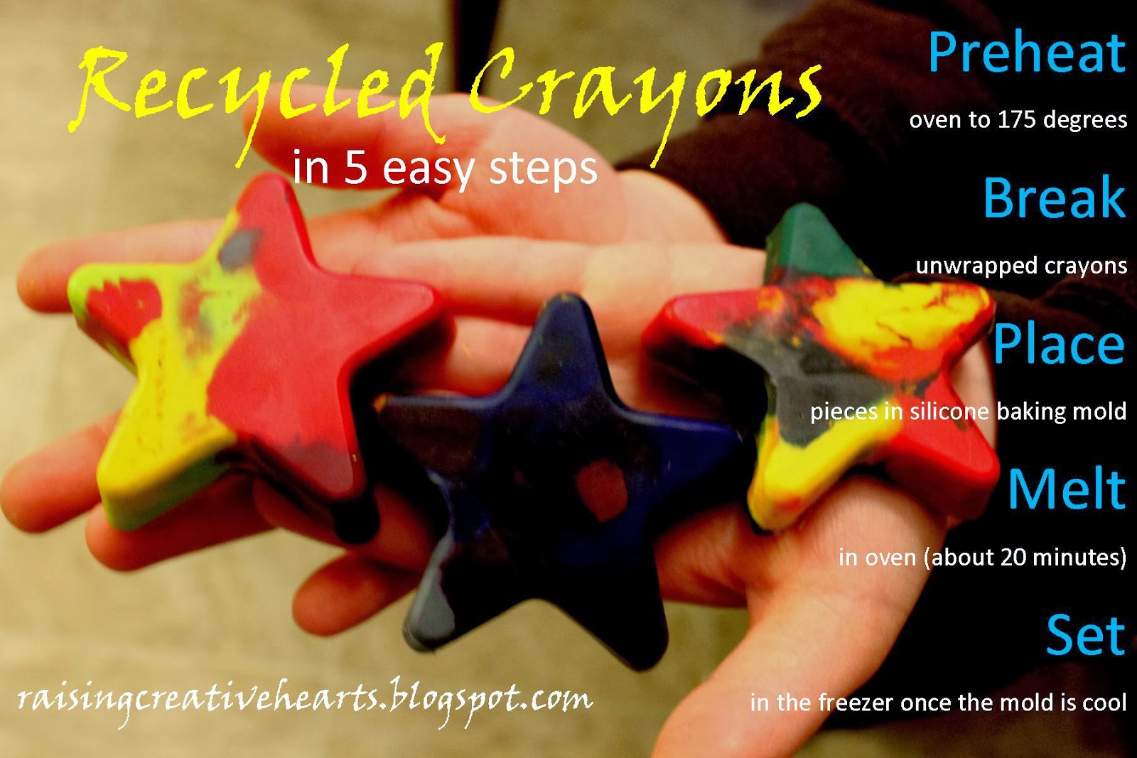 Raising Creative Hearts: Recycled Crayons