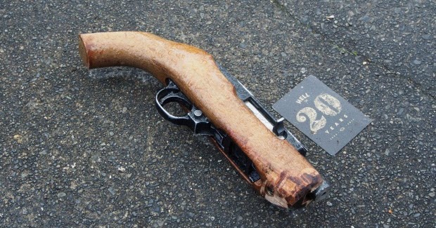 on target shooter nz: Sawn-off Rifle/pistol 'Ditched' in Taupo: