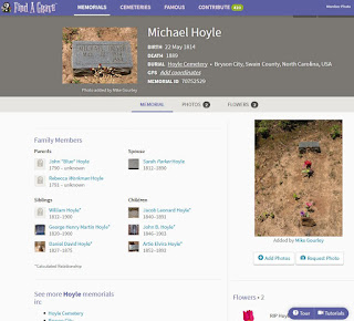 Jacob Leonard Hoyle Family History: Michael and Sarah Parker-Hoyle