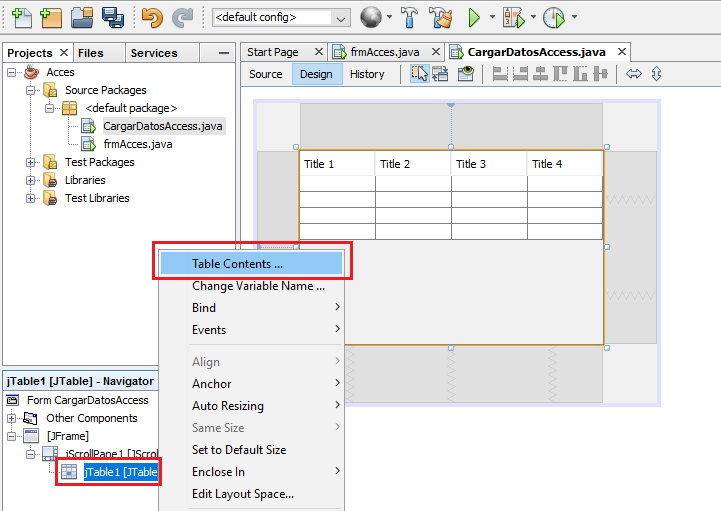 Base de Datos Access con Java: Cargar datos a una jTable con datos de Access