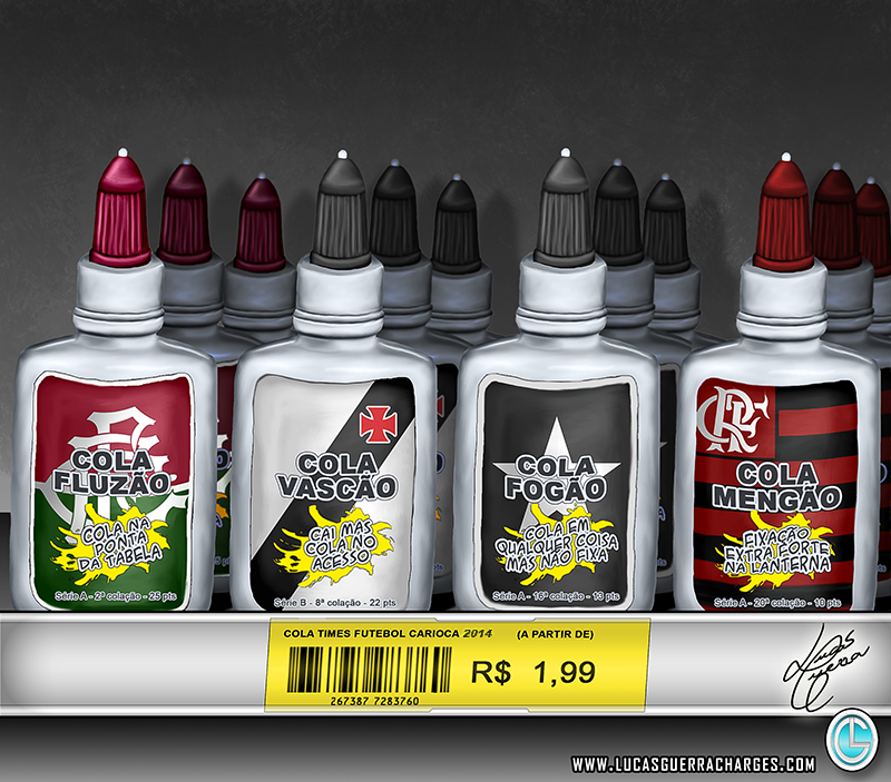 Lucas Guerra: Charge - "Cola de times do futebol carioca no Brasileirão ...