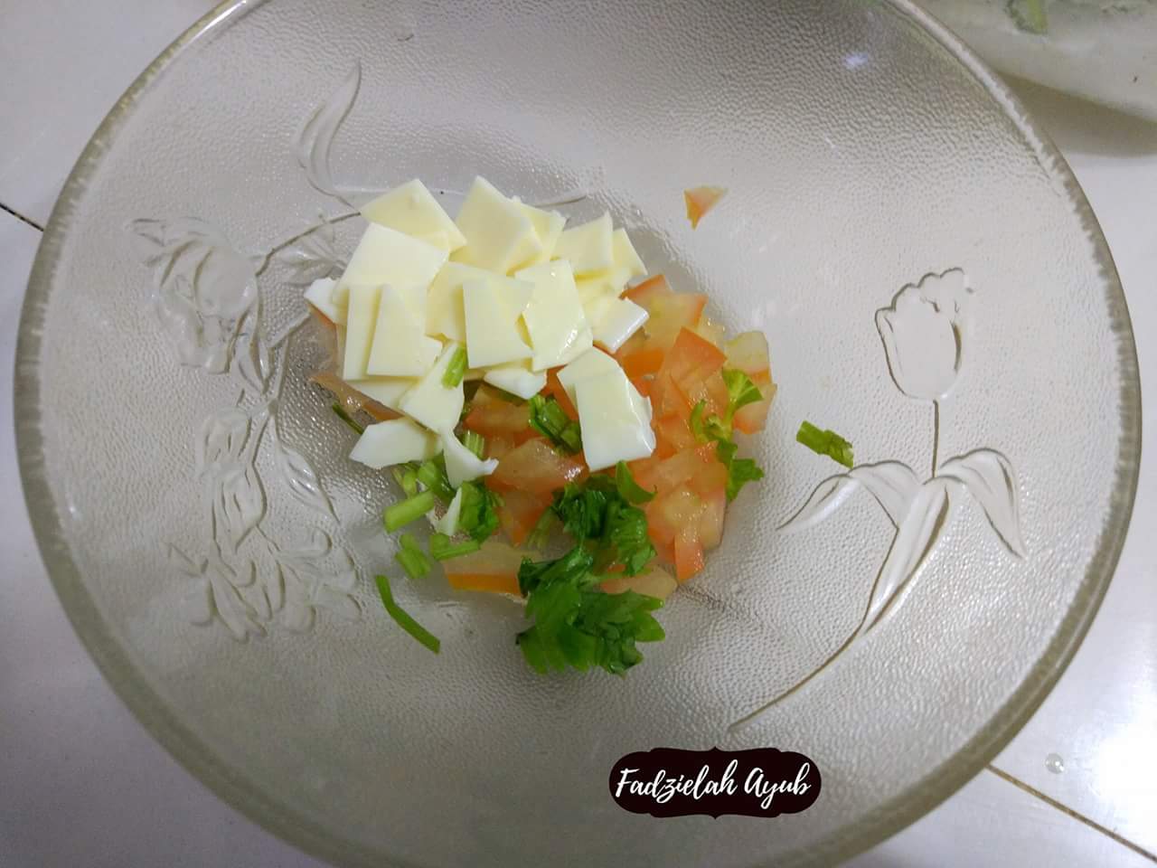 RESEPI OMELLETE ATAU TELUR CHEESE UNTUK BAYI - FADZIELAH AYUB