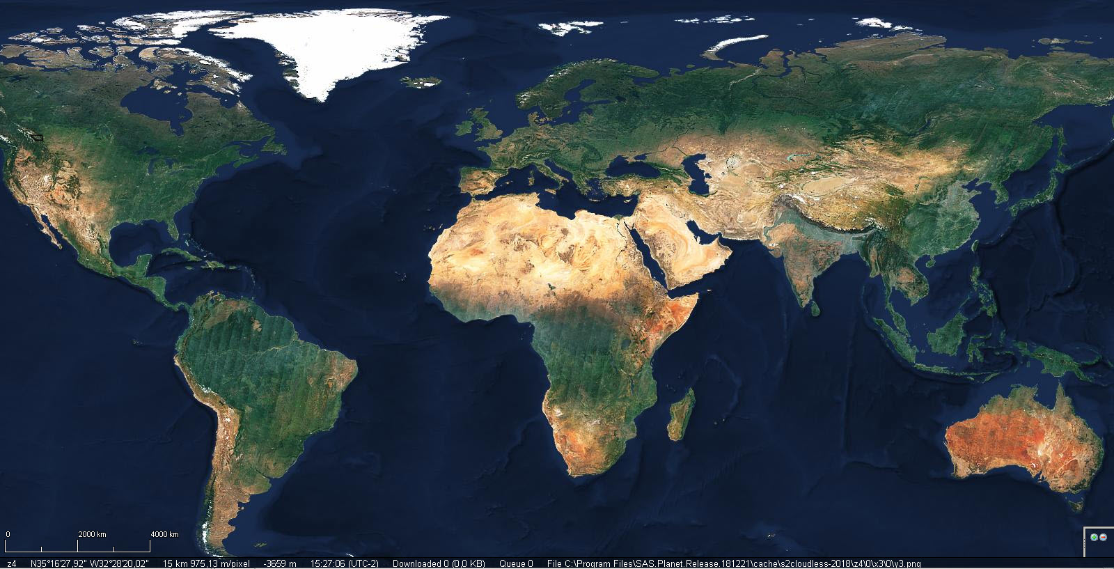 Cartografía Digital: Servicios WMS de imágenes satélite para SASPlanet.