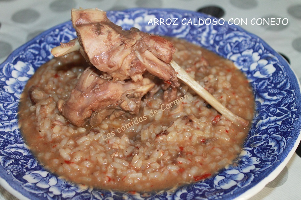 LAS COMIDAS DE CARMEN: ARROZ CALDOSO CON CONEJO