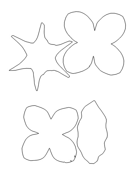 Molde de Rosa com passo a passo em vídeo - Feltro e moldes para artesanato