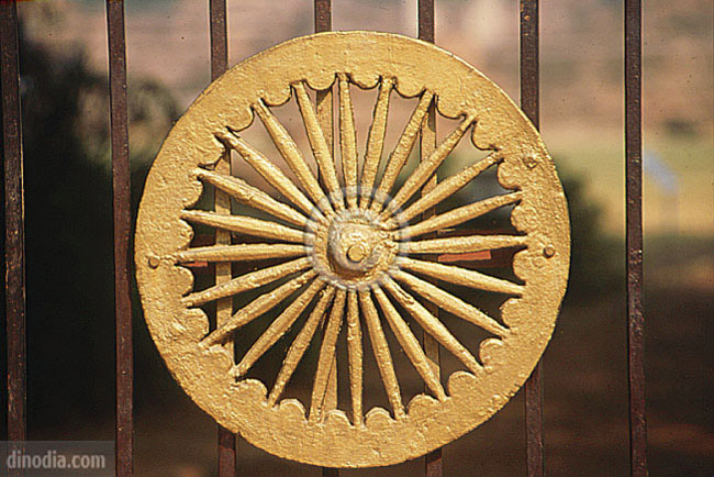 The Ashoka Chakra is a depiction of the Buddhist Dharmachakra