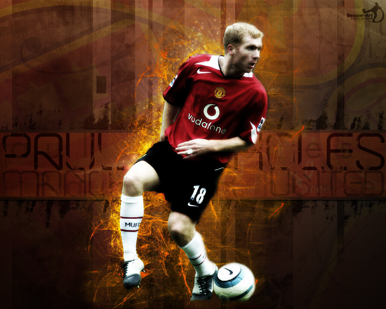 World Sports Hd Wallpapers: Manchester United Paul Scholes Hd Wallpapers