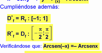 GRAFICA DE LA FUNCION ARCOSENO EJERCICIOS RESUELTOS