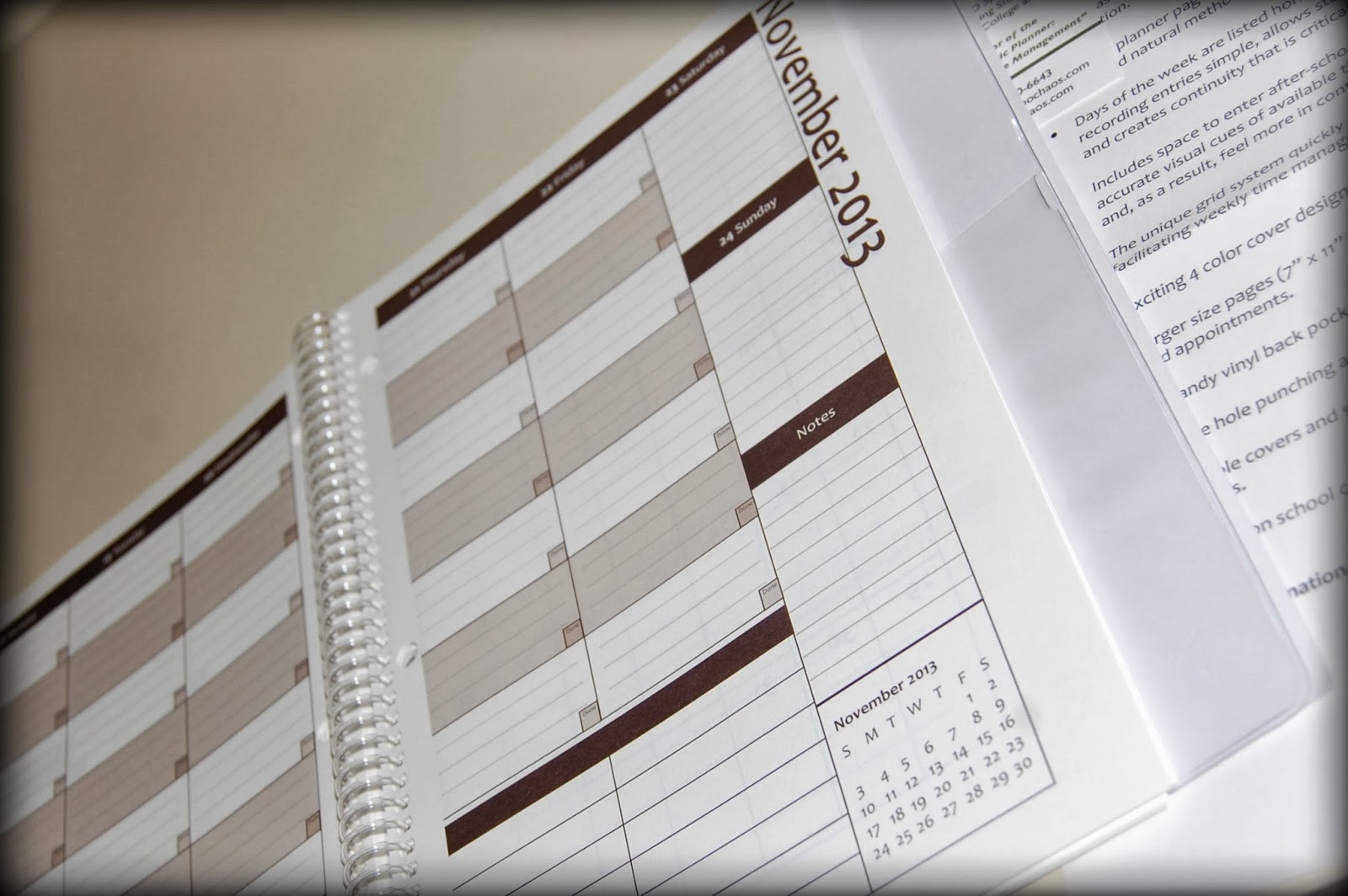 Temporary Waffle: Order Out of Chaos Academic Planner Review