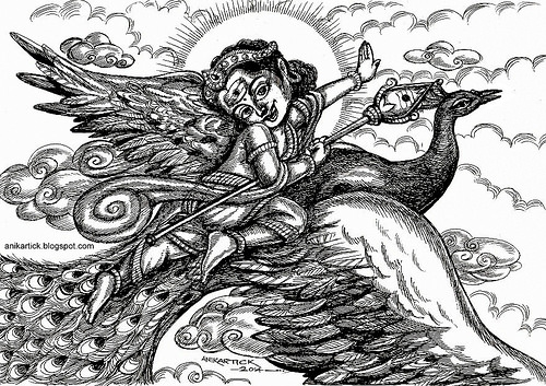 Lord Muruga Pencil Sketch | Lord Muruga Alias Lord Kartikeya Pencil ...