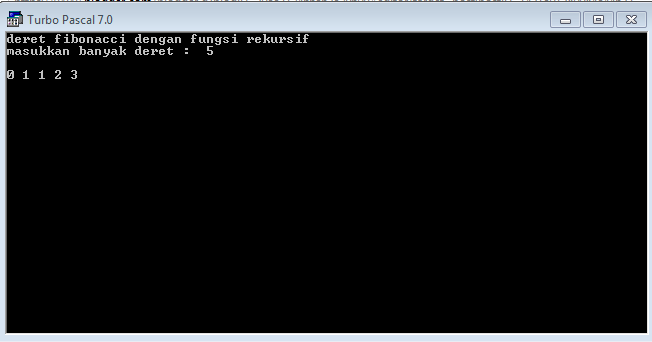 Turbo Pascal Menampilkan Deret N Fibonacci Coding Jenius Tempat