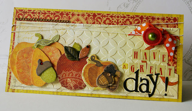 The BoBunny Blog: Oct. Card challenge & last month's winner!