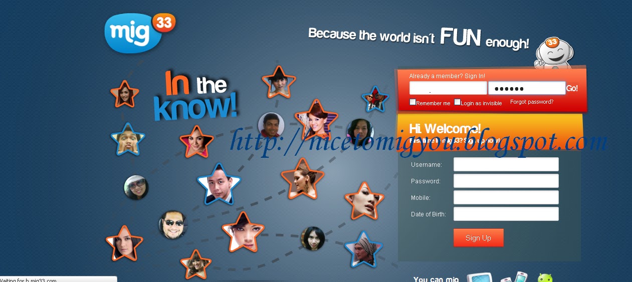 Mig33 IM Mobile And Social Network | nicetomigyou