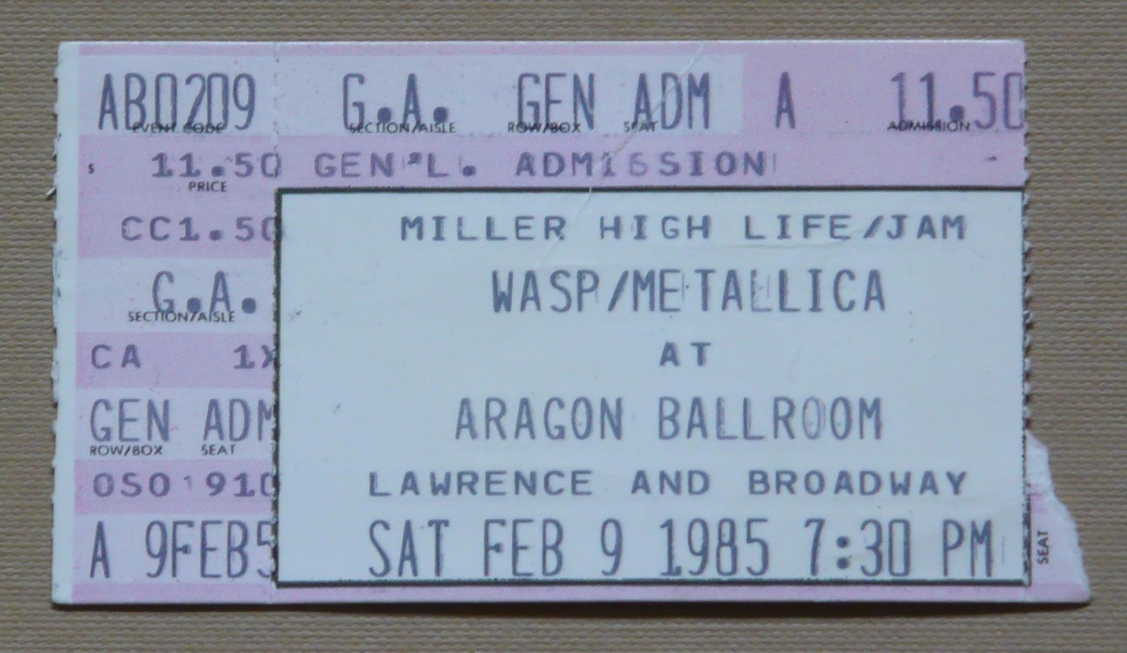 Metallica Tickets Collection: August 2015