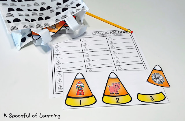 October Centers - First Grade - A Spoonful of Learning