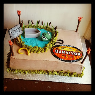 Second Generation Cake Design: Survivor Themed Cake