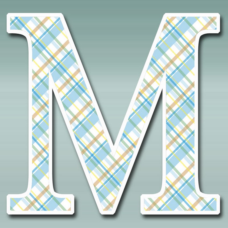GRANNY ENCHANTED'S BLOG: "Blue-Tan Plaid" Free Scrapbook Alphabet