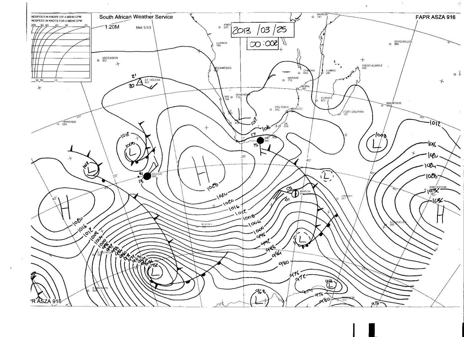 SA Weather and Disaster Observation Service: SA Sea Level Synoptic ...