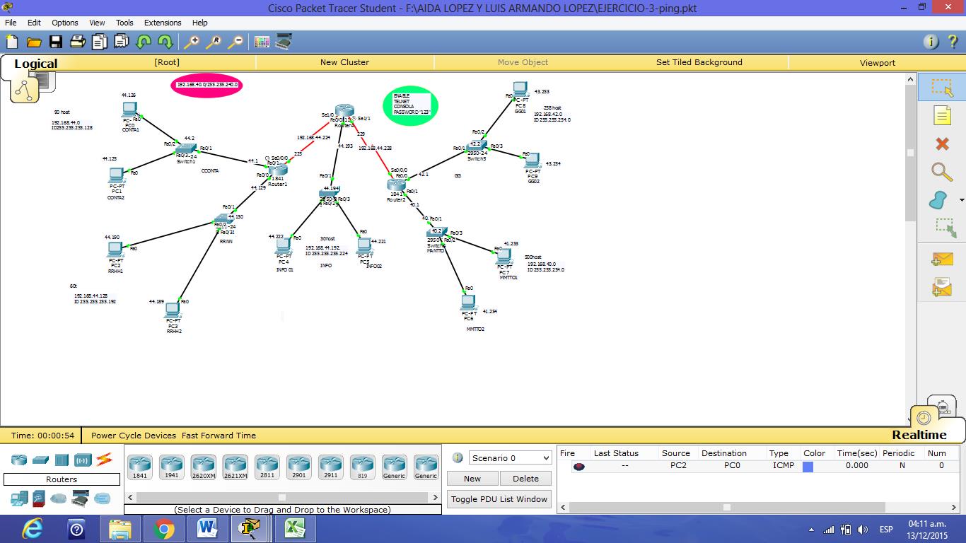 ciclo redes : guias y practicas de redes en cisco packet tracer