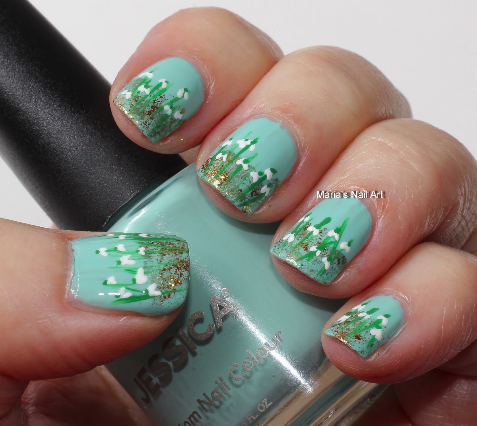 Marias Nail Art and Polish Blog: Snowdrops - vintergækker