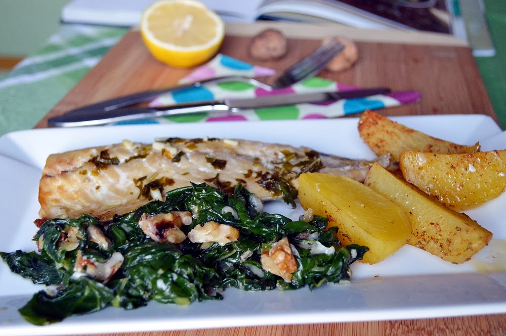 Hleb i so: Fileti skuše, krompir i blitva sa maslacem, orasima i parmezanom