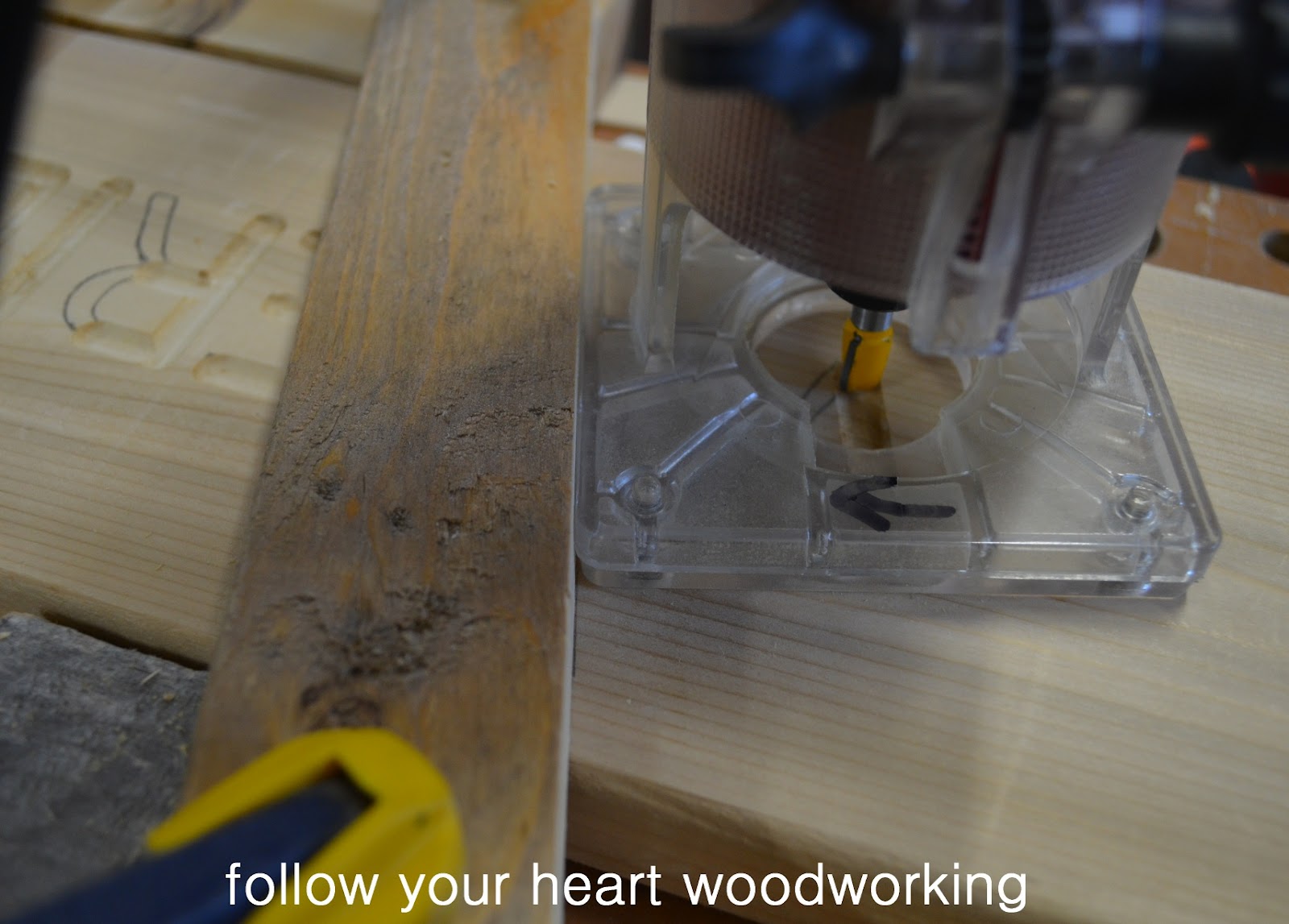 follow your heart woodworking: Routing a Sign - Part 3 - Finishing the sign