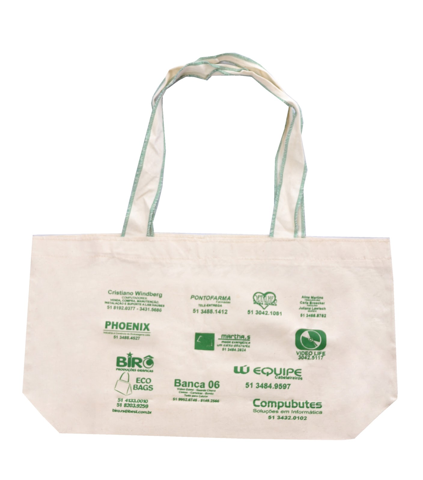 Econature: ECOBAGS 100% ALGODÃO CRU