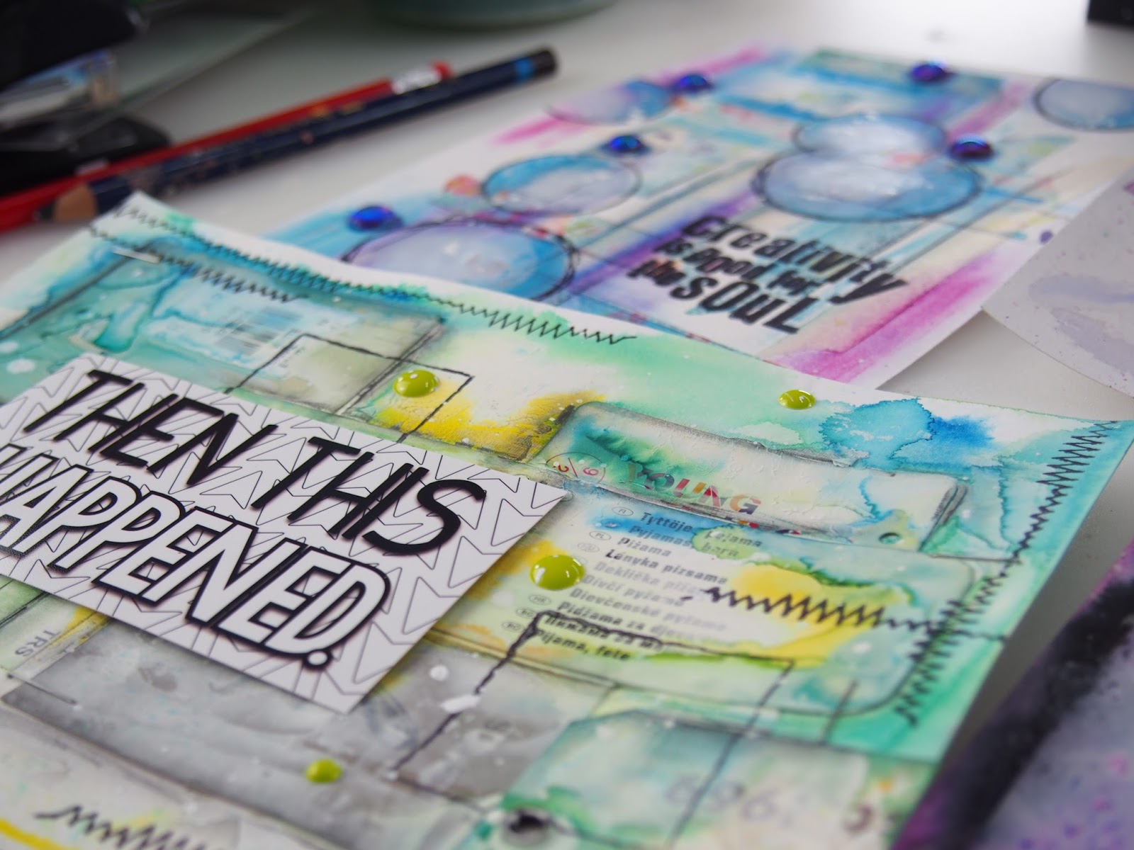 Marta Lapkowska: Art Journaling / Mixed Media For Beginners - VIDEO ...